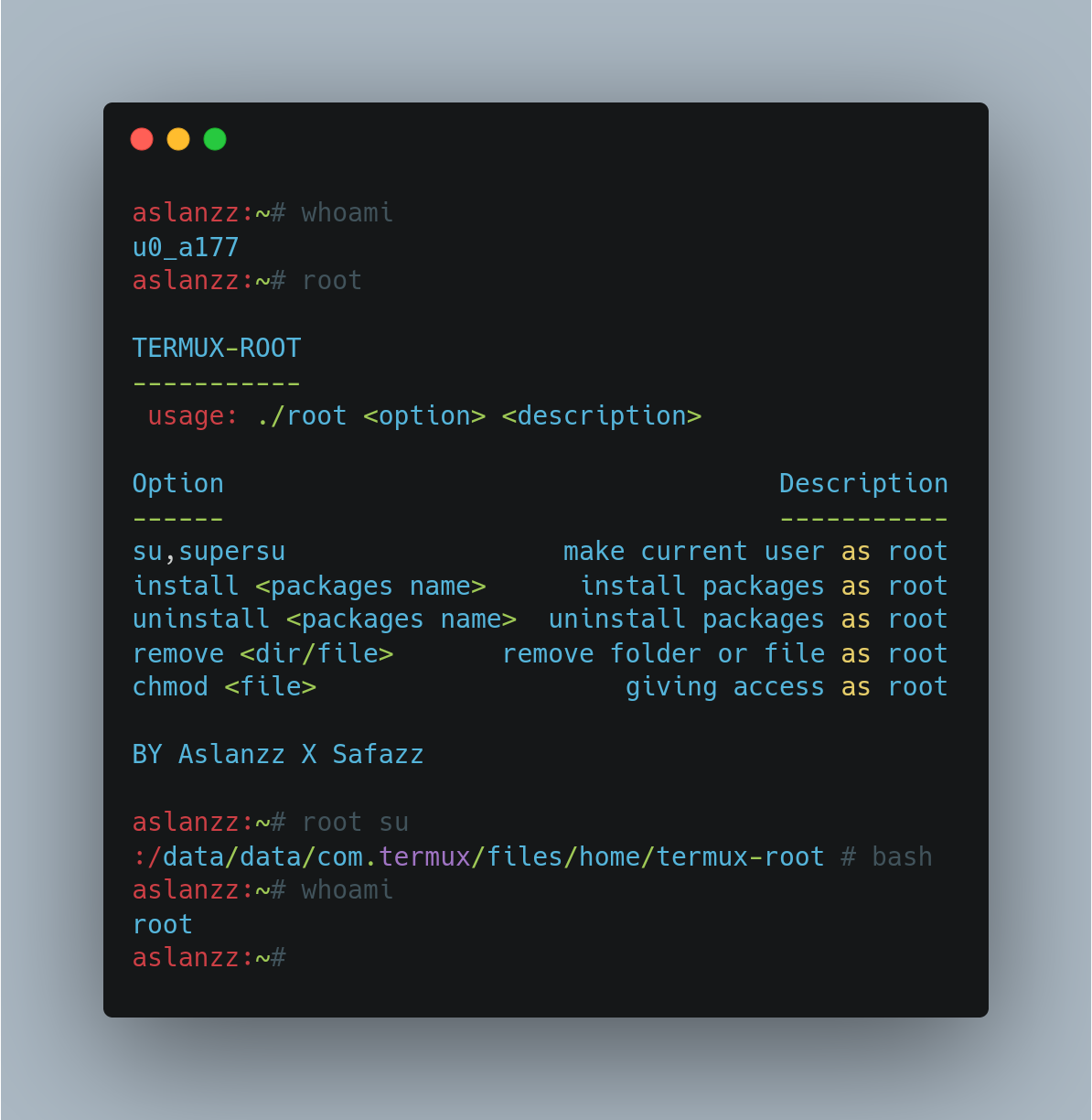 GitHub - safazz/termux-root: 🔥 TERMUX ROOT