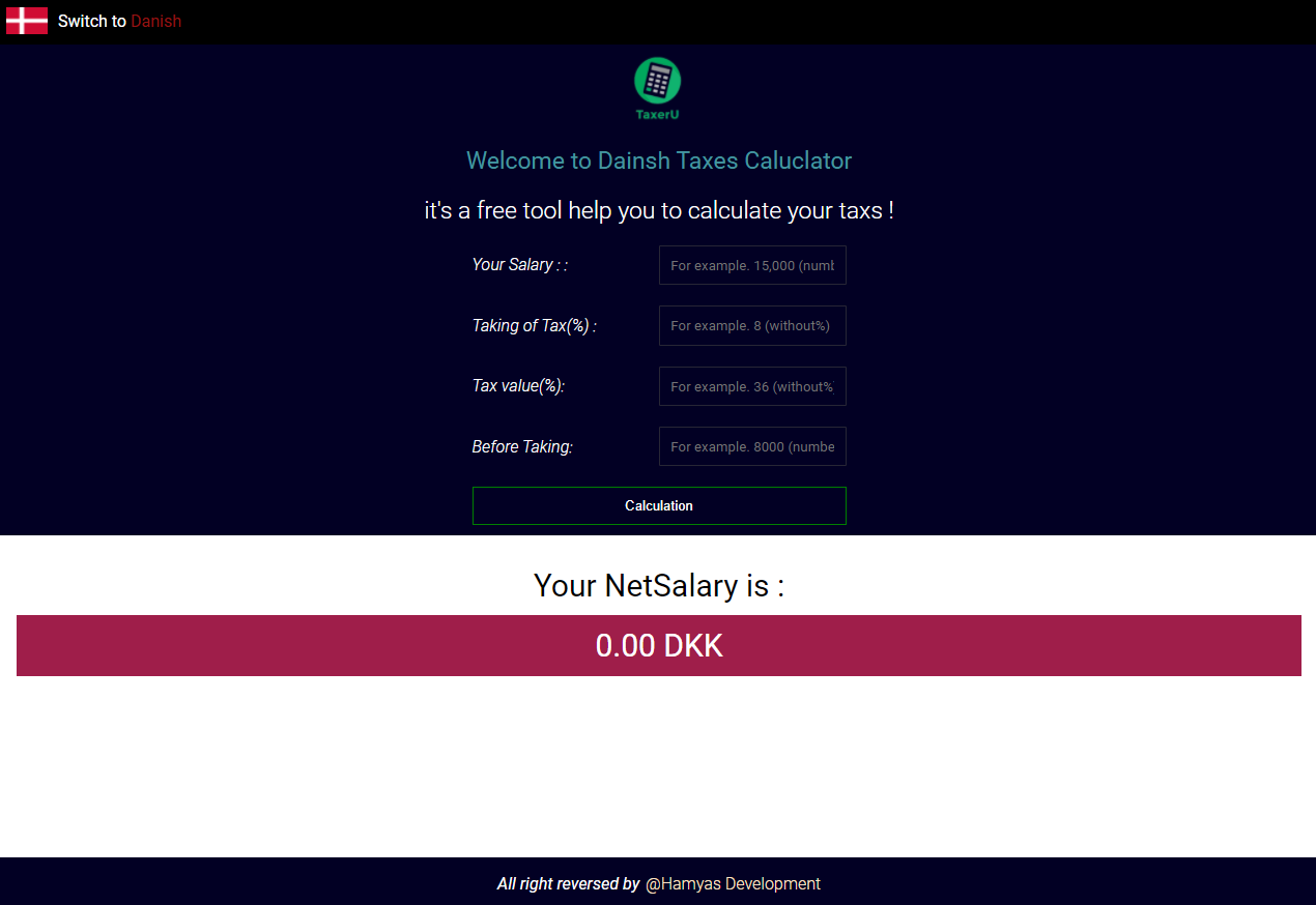 GitHub - WaledKamal/danish_calculator